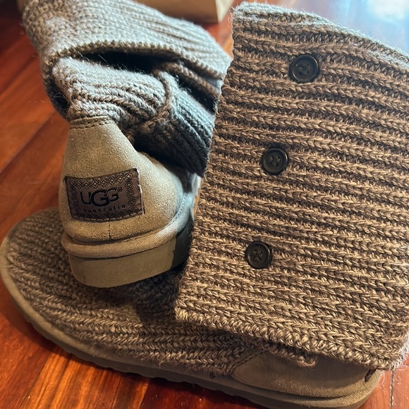 UGG | Shoes | Ugg Classic Cardy Button Detailed Knit Boots | Poshmark